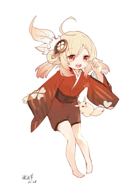 Klee And Dodoco Genshin Impact Drawn By Mitu Yang Danbooru