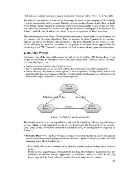 A Heuristic Approach For Web Service Discovery And Selection Pdf