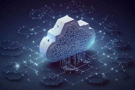 cloud computing the data transfer and storage concept generative ai