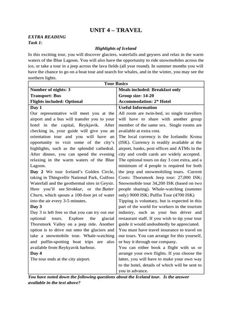 extra exercise pdf