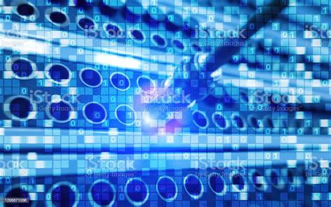Digital Matrix Binary Code Mainframe Server Room Computing