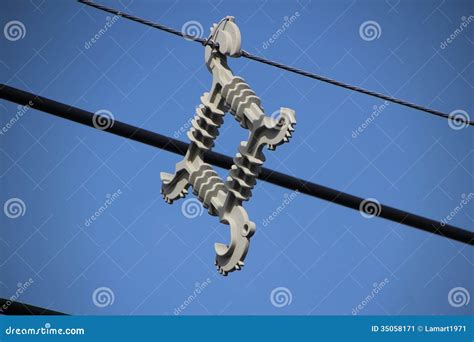 Cable Spacer Stock Image Image Of Distribution Line