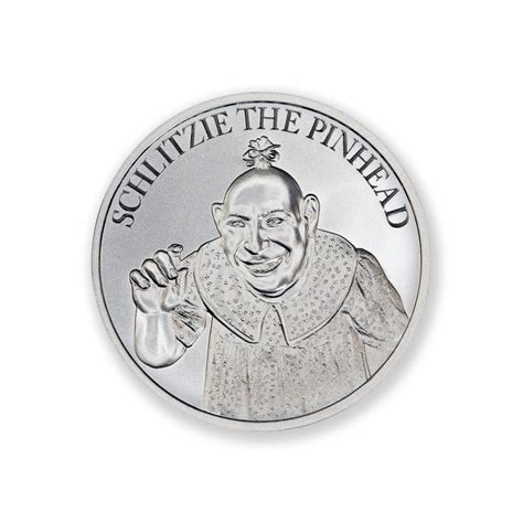 Famous Circus Sideshow Acts Schlitzie The Pinhead 1 Troy Ounce 39mm Limited Mintage