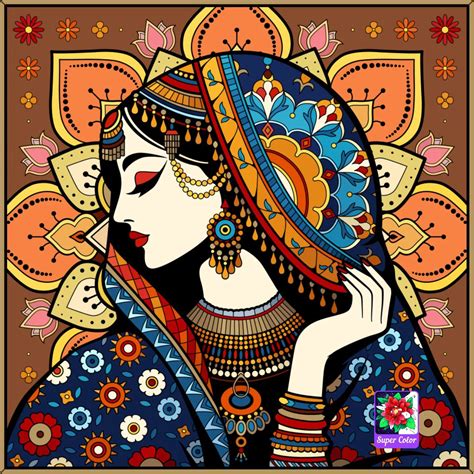Arabesque Em 1512024 Hand Painting Art Mughal Art Paintings