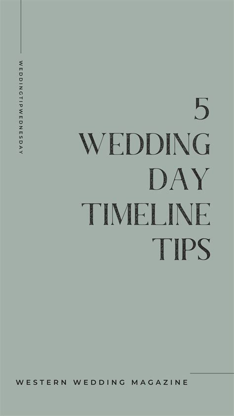 5 Timeline Tips Westernweddingmagazine Com