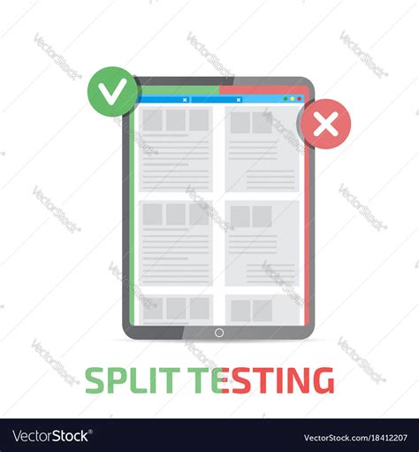 A B Comparison Split Testing Concept With Computer