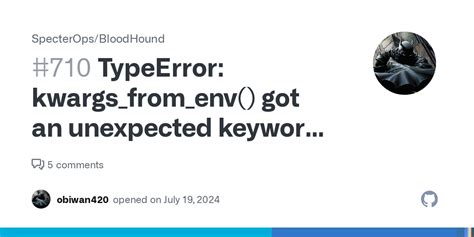 Typeerror Kwargsfromenv Got An Unexpected Keyword Argument Ssl