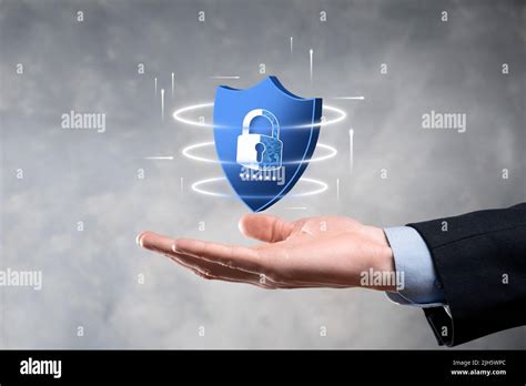 Cyber Security Network Padlock Icon And Internet Technology Networking