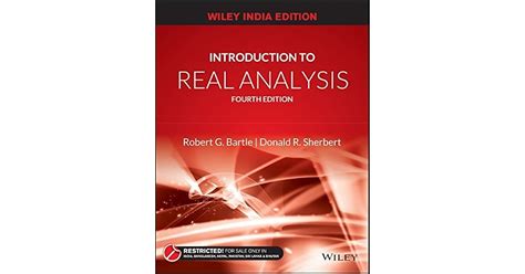 Introduction To Real Analysis By Robert G Bartle