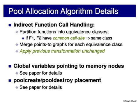 ppt automatic pool allocation improving performance by controlling