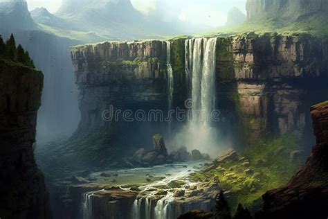 Earth S Majestic Landforms A Photorealistic Exploration Of Natural Wonders Stock Illustration