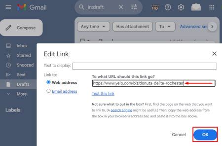 How To Add A Link In Gmail