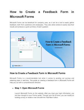 Fillable Online Template Netofficehow To Create A FeedbackHow To Create A Feedback Form In