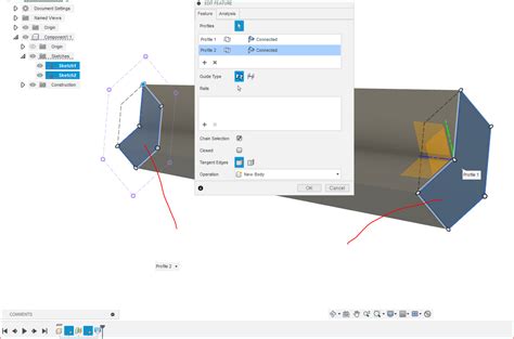 solved unexpected behaviour creating loft autodesk community