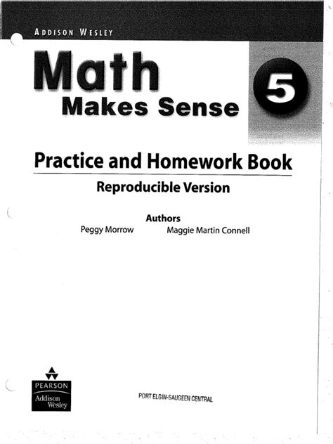 Math Makes Sense 5 Homework Pdf