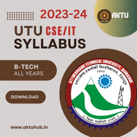 Aktu Syllabus Overview For Btech All Year Courses Download