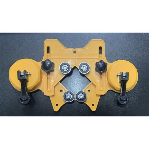 Шаблон кондуктор для свердління плитки з двома присоскамишаблон кондуктор для свердління плитки