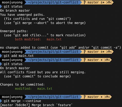 Git 마스터과정 Git Merge 정리하기