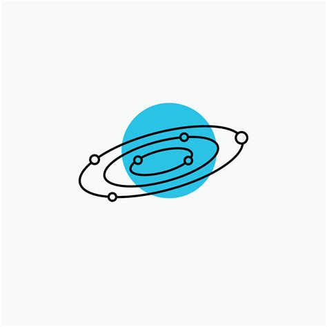 Galaxy Astronomy Planets System Universe Line Icon 12970447 Vector Art At Vecteezy