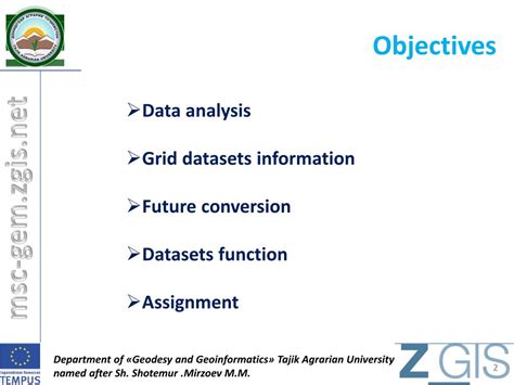 Ppt Advanced Spatial Data Analysis Techniques In Geoinformatics