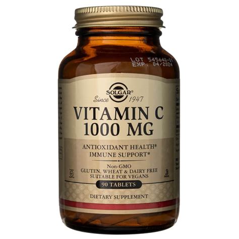Solgar Vitamin C 1000 mg - 90 Tablets – Medpak