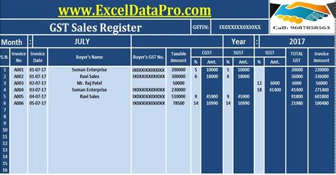 Download Free GST Templates In Excel