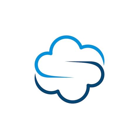 Vector De Diseño De Ilustración De Plantilla De Logotipo De Nube De