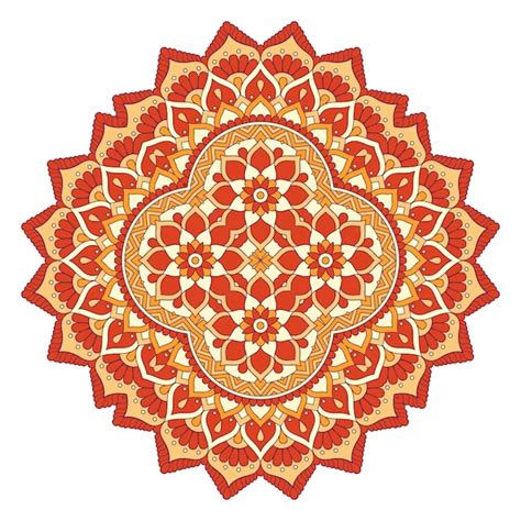 Premium Vector Decorative Geometric Tile Illustration