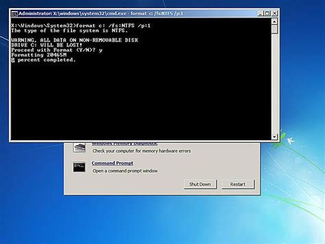 Cara Format Data C Windows 7