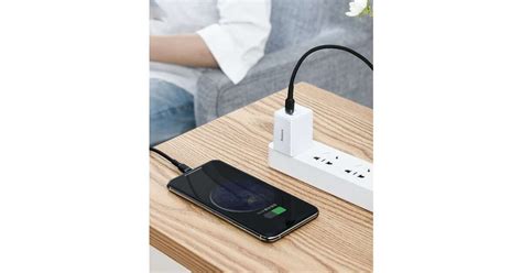 Baseus (CATLKLF-91) USB-C - Lighting strapabíró telefon töltőkábel, 18W ...
