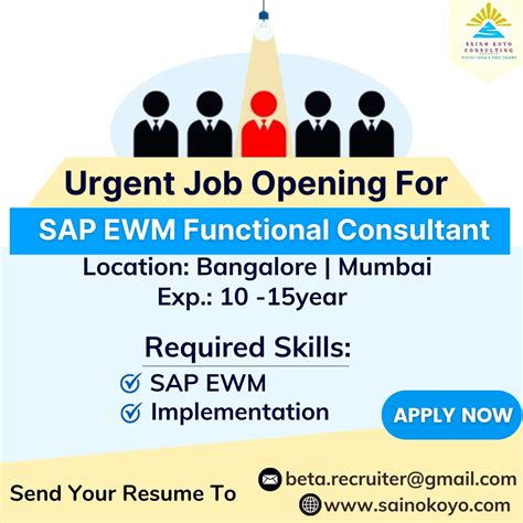 Sap Ewm Jobopening Consultant Hiringnow Bangalorejobs Mumbaijobs