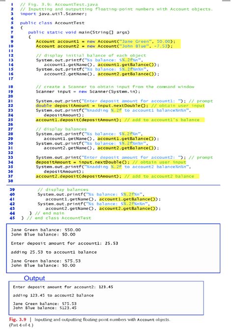 Solved Fig 38 Account Class With A Double Instance