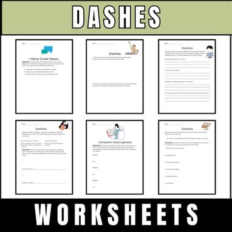 Dash Punctuation Practice And Usage Guide By Learnifyhub Tpt