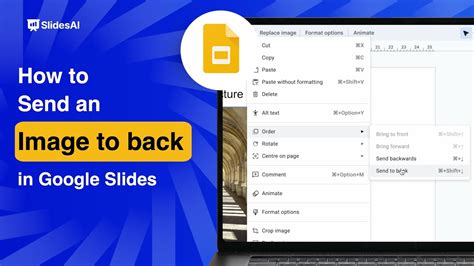 How to send an image to the back in Google Slides? Easy Tutorial - YouTube