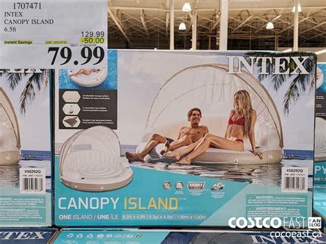 1707471 Intex Canopy Island 6 5 Ft 50 00 Instant Savings Expires On 2023 07 23 79 99 Costco