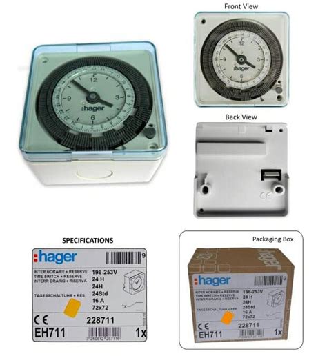 Hager Timer （3 Kaki Panjang Wirer Walit Jaya 燕屋器材专卖店