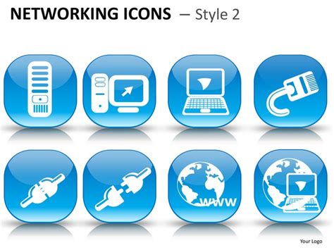 Networking Icons Style 2 Powerpoint Presentation Templates