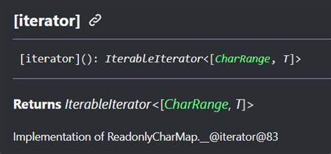implementation of x y does not work correctly for `iterable ` · issue