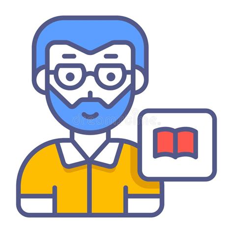 Professor Teacher Modern Concepts Flat Design Premium Quality Vector Illustration Concept