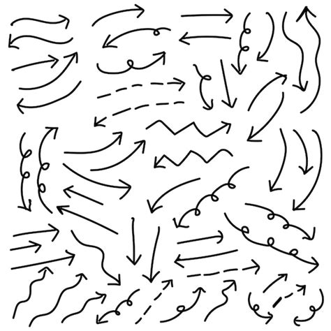 Premium Vector Bold Handrawn Arrow Sets Premium Vector Bold Handrawn Arrow Sets