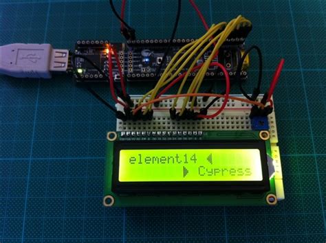 Cypress Cy8ckit 059 Psoc 5lp Prototyping Kit 16x2 Character Lcd