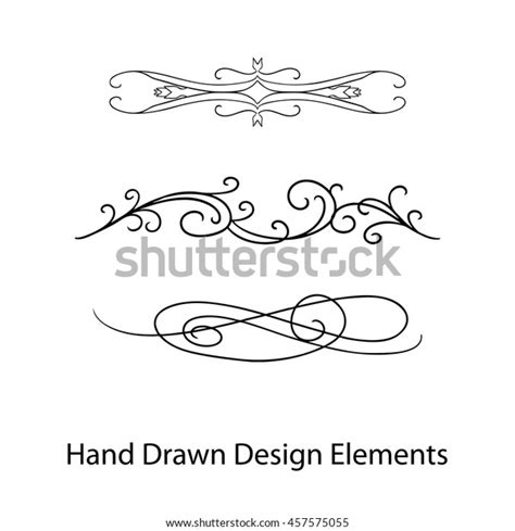 Vector Design Element Beautiful Fancy Curls Stock Vector Royalty Free