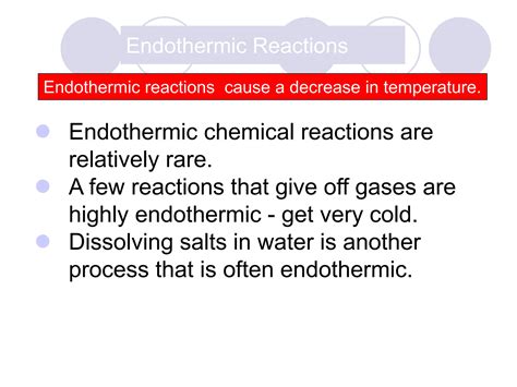 Chemistry Exothermic Reactions And Properties Ppt