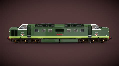 Class 55 Br Green D9009 Alycidon Download Free 3d Model By