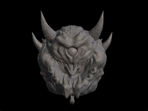 Doom Cacodemon High Quality Sculpt 3d Model 3d Printable Cgtrader