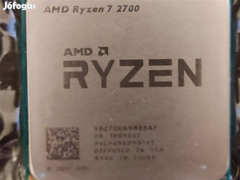 Amd Ryzen 2700 Am4 Processzor Ii Kerület Processzor Alaplap Jófogás