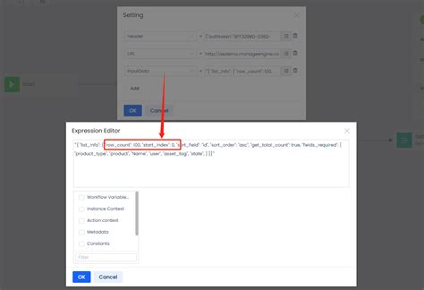 how to transfer external parameter in to yeeflow ask the community