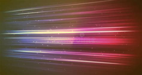 Abstract Light Streaks Flowing Across Cosmic Space In Animated Illustration With Glowing