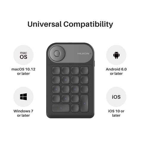 Huion Keydial Mini Bluetooth Programmable Keypad 18 Keys Certified