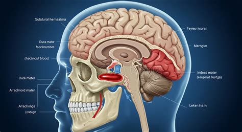 Detailed 3d Medical Illustration Of Subdural Hematoma In Human Skull